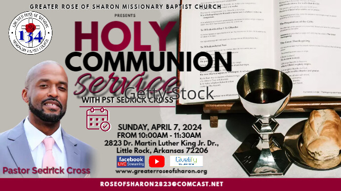 Holy Communion Service | PosterMyWall