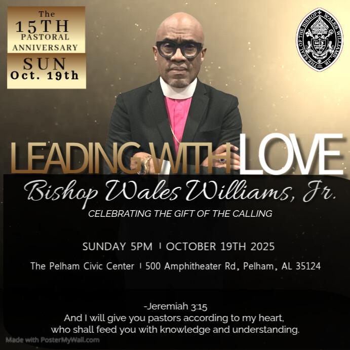 CHURCH SERMON SERVICE ANNOUNCEMENT TEMPLATE | PosterMyWall