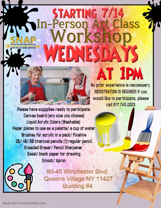 Copy of Copy of Art Class Flyer | PosterMyWall
