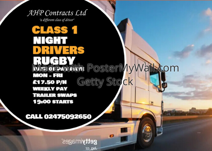 Copy of Truck Drivers Wanted Poster | PosterMyWall