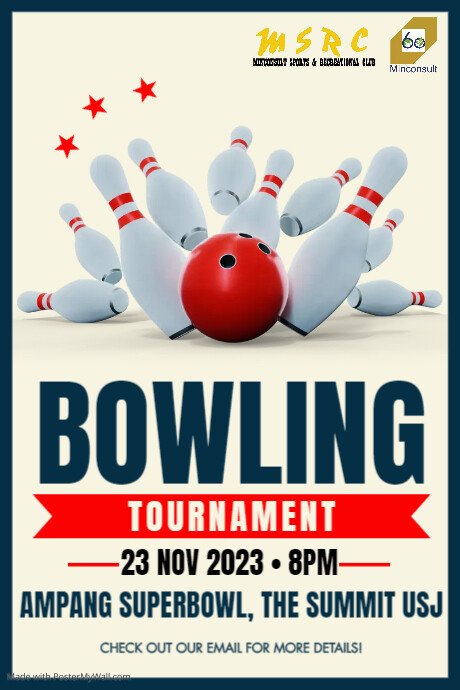 BOWLING POSTER | PosterMyWall