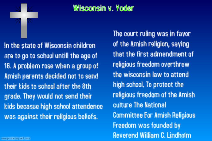 Copy of wisconsin v. yoder | PosterMyWall