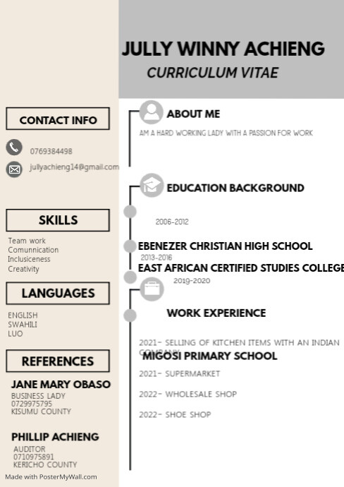 resume, professional services,cv | PosterMyWall