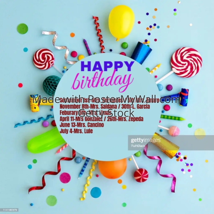 Copy of BIRTHDAY TEMPLATE | PosterMyWall
