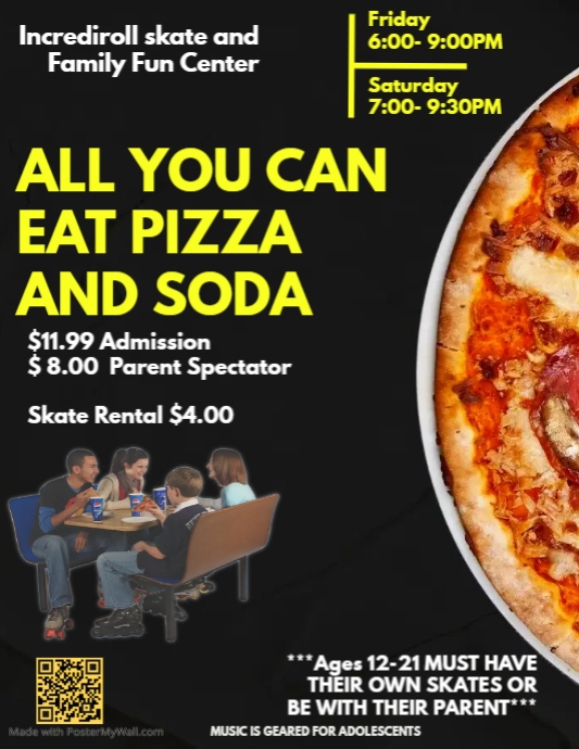 All you can eat pizza night | PosterMyWall