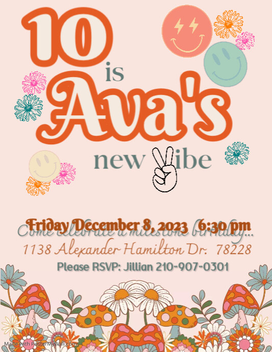 Preppy Birthday Invitation | PosterMyWall