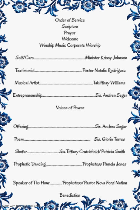 Copy of Copy of Event Program Template Final 1 | PosterMyWall