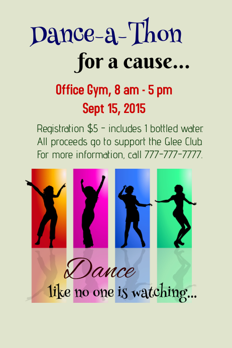 Dance Fundraiser Template | PosterMyWall
