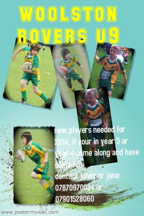 woolston rovers u9 2014 | PosterMyWall