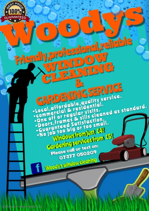 Copy of WINDOW CLEANING POSTER | PosterMyWall