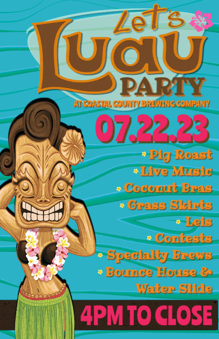poster LUAU PARTY (1) | PosterMyWall