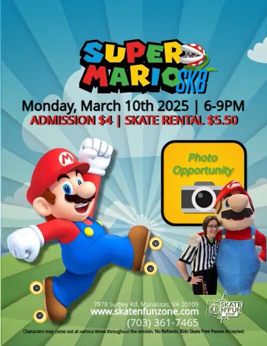 Mario Skate | PosterMyWall