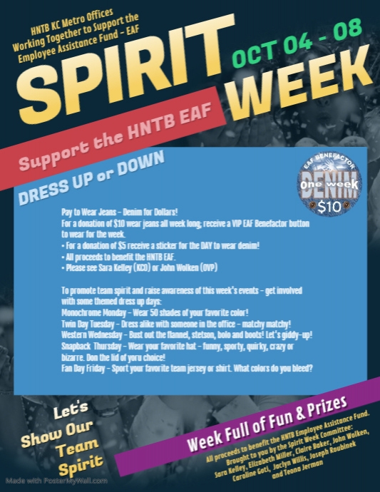 Copy of SW Dress Up Down Days | PosterMyWall