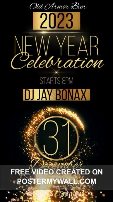 modern new year party event design template | PosterMyWall