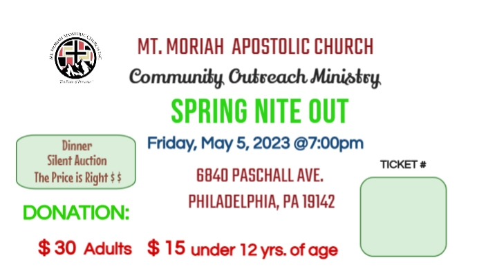Copy of Community Outreach Ticket | PosterMyWall
