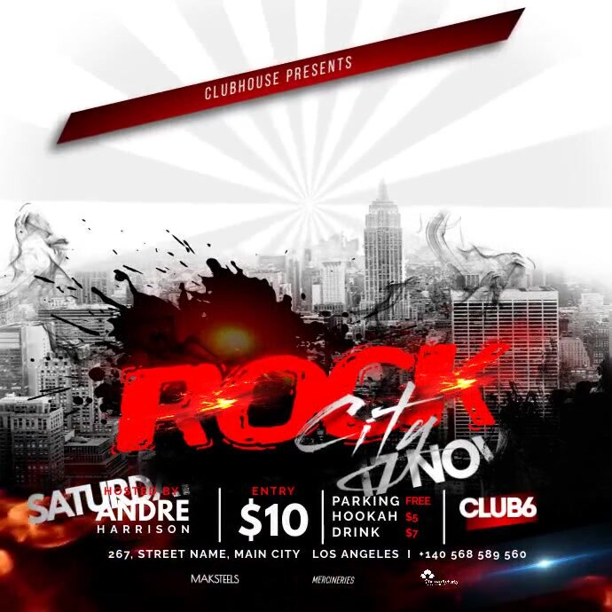 rock city concert | PosterMyWall