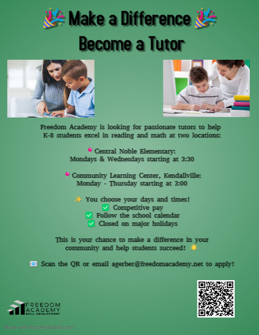 Hiring Tutors | PosterMyWall