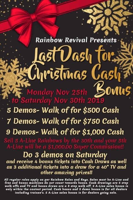 Christmas Dash for Cash | PosterMyWall