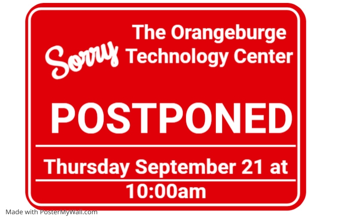 Event Postponed Sign / Event Canceled Sign | PosterMyWall