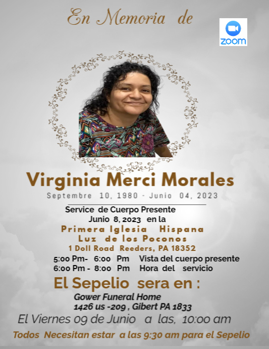 Mercy Funeral infrmation | PosterMyWall