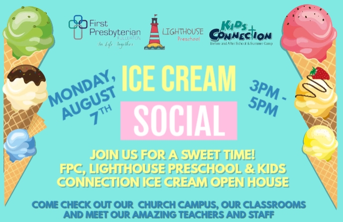 ICE CREAM SOCIAL | PosterMyWall
