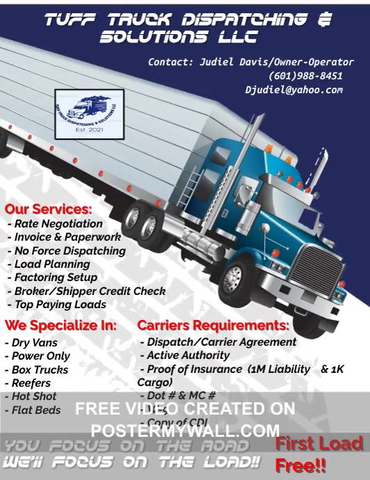 Copy of Copy of Copy of Copy of Copy of Dispatching Flyer | PosterMyWall