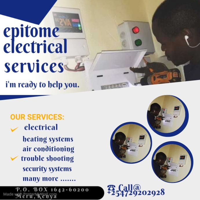 Copy of Electrical Service Flyer Poster Temp | PosterMyWall