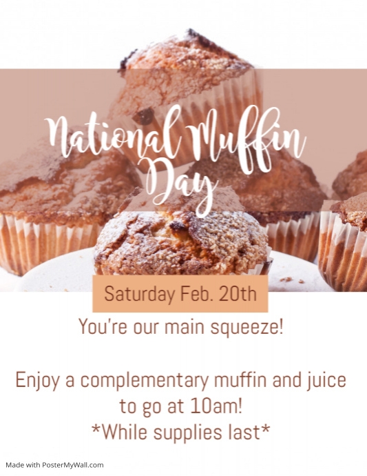 Mail Center-Muffin Day | PosterMyWall