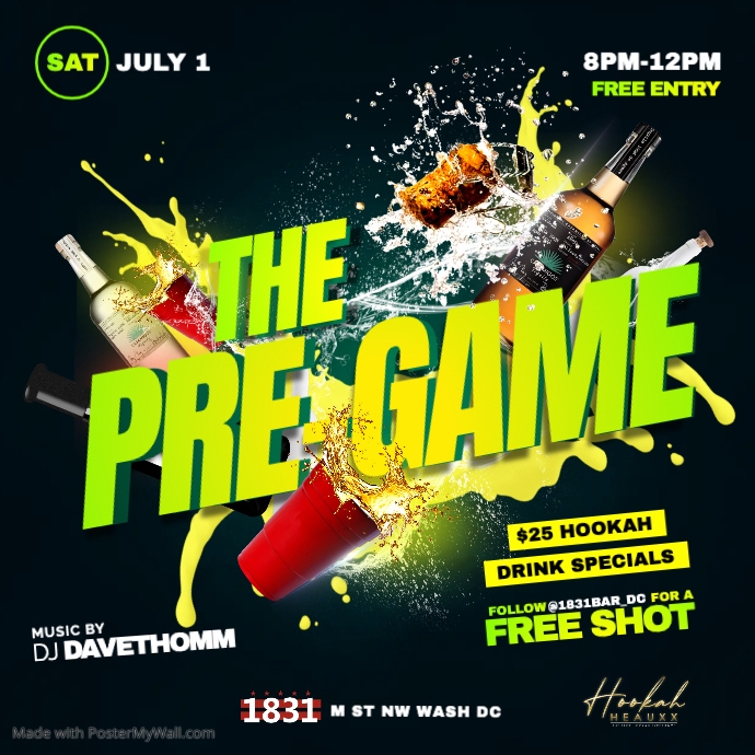 Copy of THE PREGAME | PosterMyWall