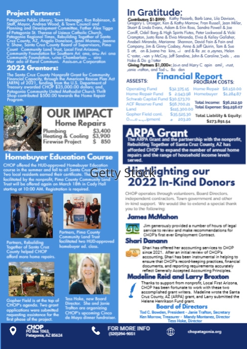 annual report.back page | PosterMyWall