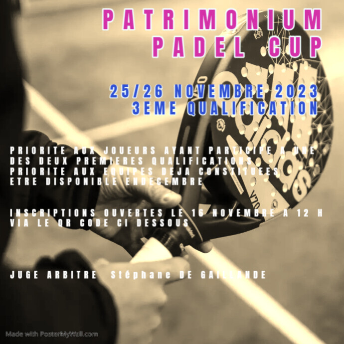 Padel tournament sports club event | PosterMyWall