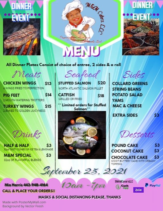 Dinner Flyer 7/30/21 | PosterMyWall