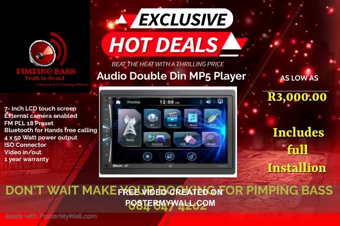 Car Video Display Banner | PosterMyWall