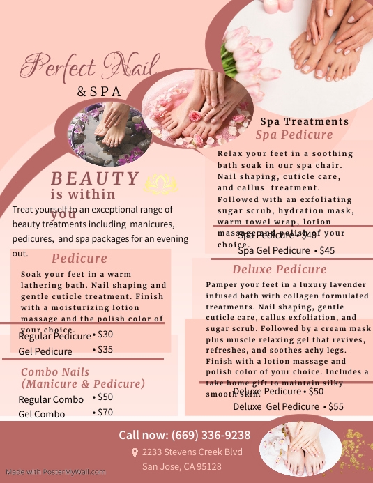 Copy Of Final 1 Front Of Perfect Nail Flyer Postermywall