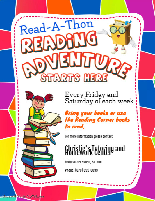 Read-A-Thon Flyer | PosterMyWall