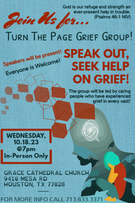 GRIEF Therapy Poster | PosterMyWall