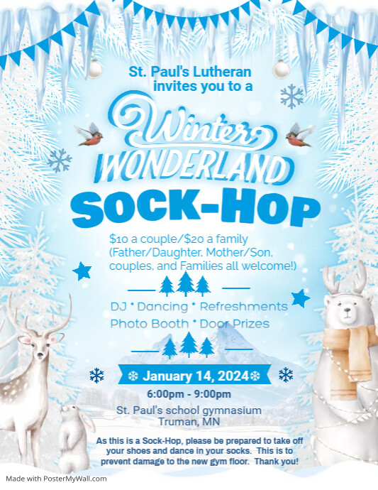 Winter Wonderland Sale Flyer Template | PosterMyWall