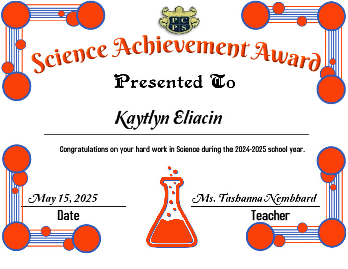 Copy of Science Award | PosterMyWall