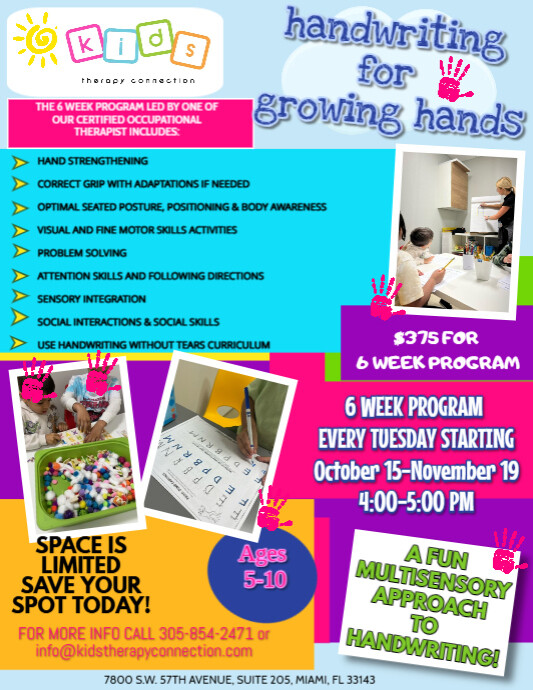 Copy of Copy of HANDWRITING FOR GROWING HANDS | PosterMyWall