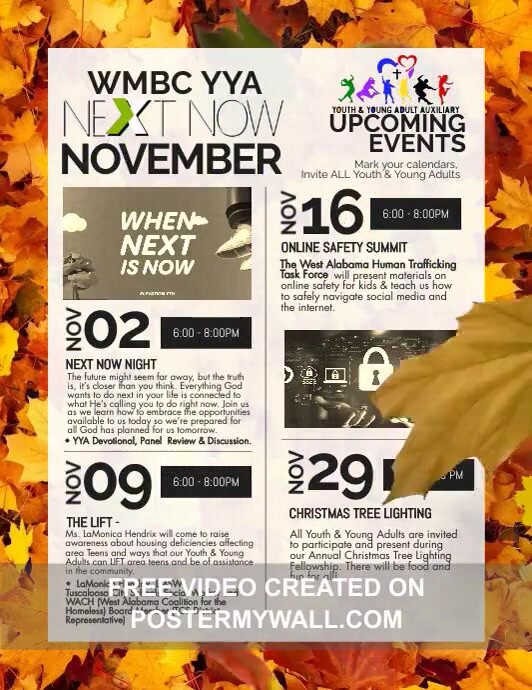 Next Now Nov events video flyer | PosterMyWall