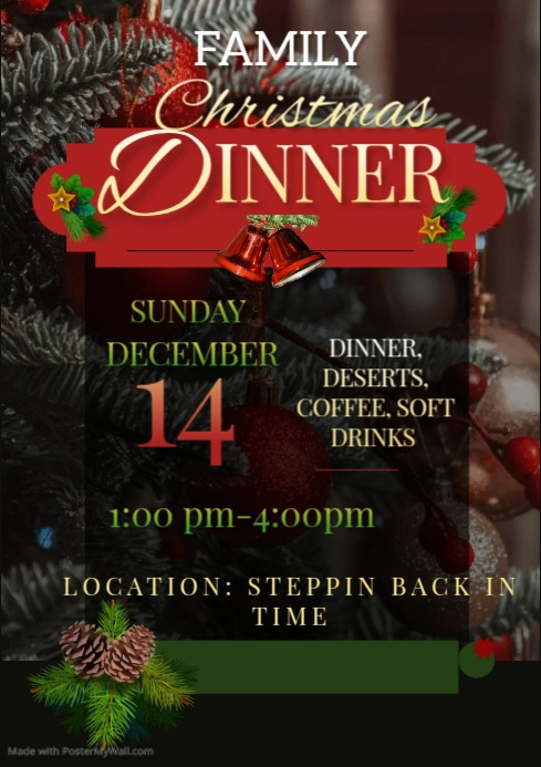 Copy of Christmas Dinner Flyer (1) | PosterMyWall