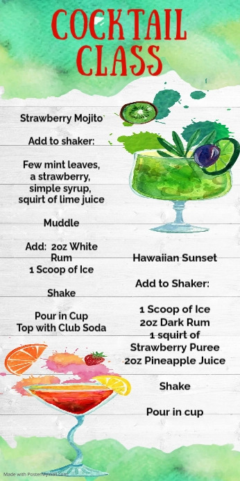 Cocktails Ad Promo Template | PosterMyWall