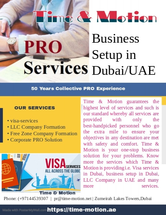 PRO Services in UAE | PosterMyWall
