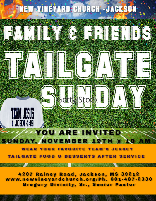 Tailgate Weekend Flyer tiger template | PosterMyWall