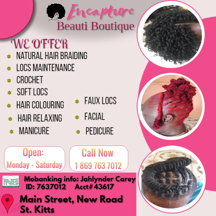 Copy of JAH HAIR SALON FLYER | PosterMyWall