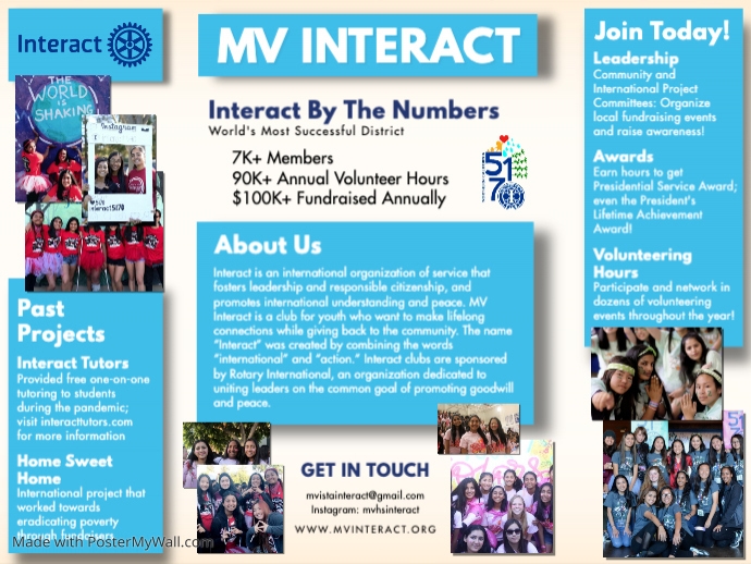 Copy of Copy of Interact Club Tri-Fold Design | PosterMyWall