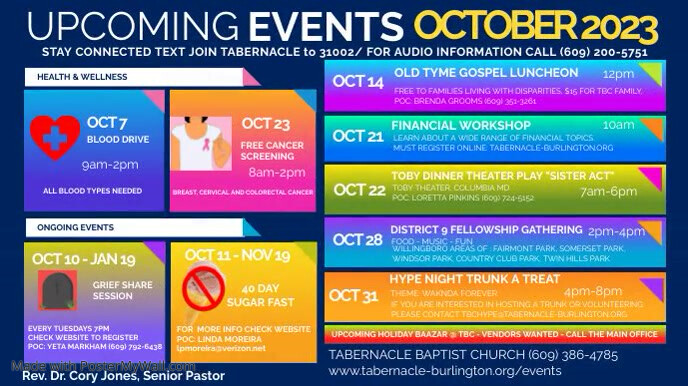 Upcoming Events Digital Display | PosterMyWall