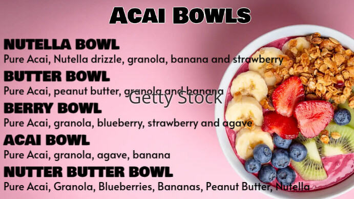 Acai Revised | PosterMyWall