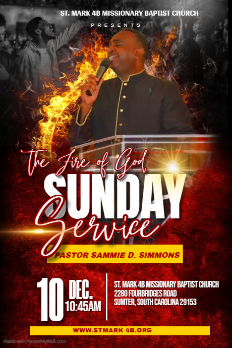 sunday service | PosterMyWall