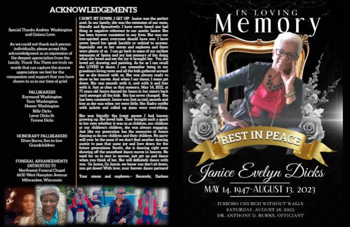 Funeral Poster Design Template (1) | PosterMyWall